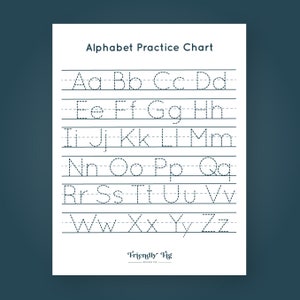 Alphabet Printable Practice Sheets | ABC Alphabet Chart, Educational ...