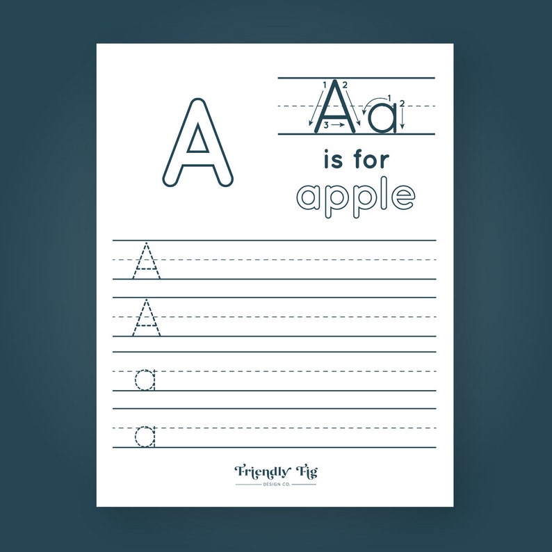 Alphabet Printable Practice Sheets | ABC Alphabet Chart, Educational ...