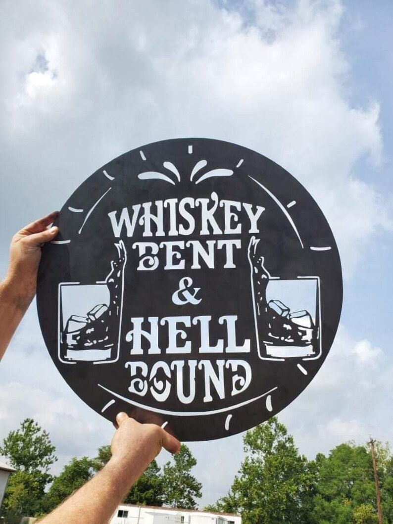 Whiskey Bent and Hell Bound DXF File - Etsy