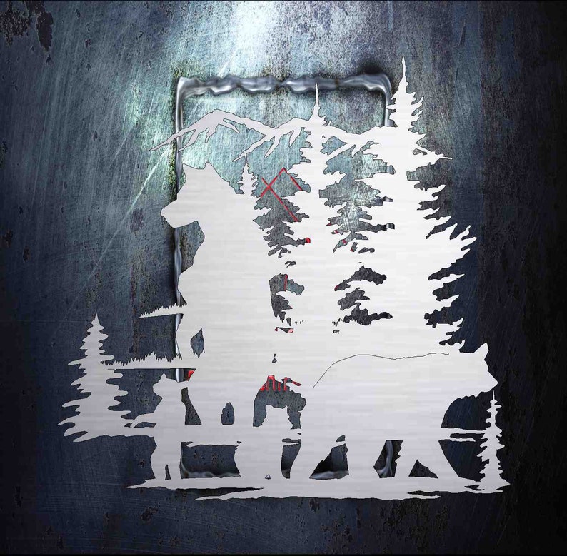 Animal Scenes DXF Files - Etsy