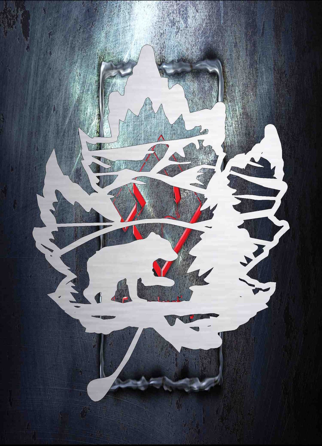 Nature Leaf Scenery DXF - Etsy