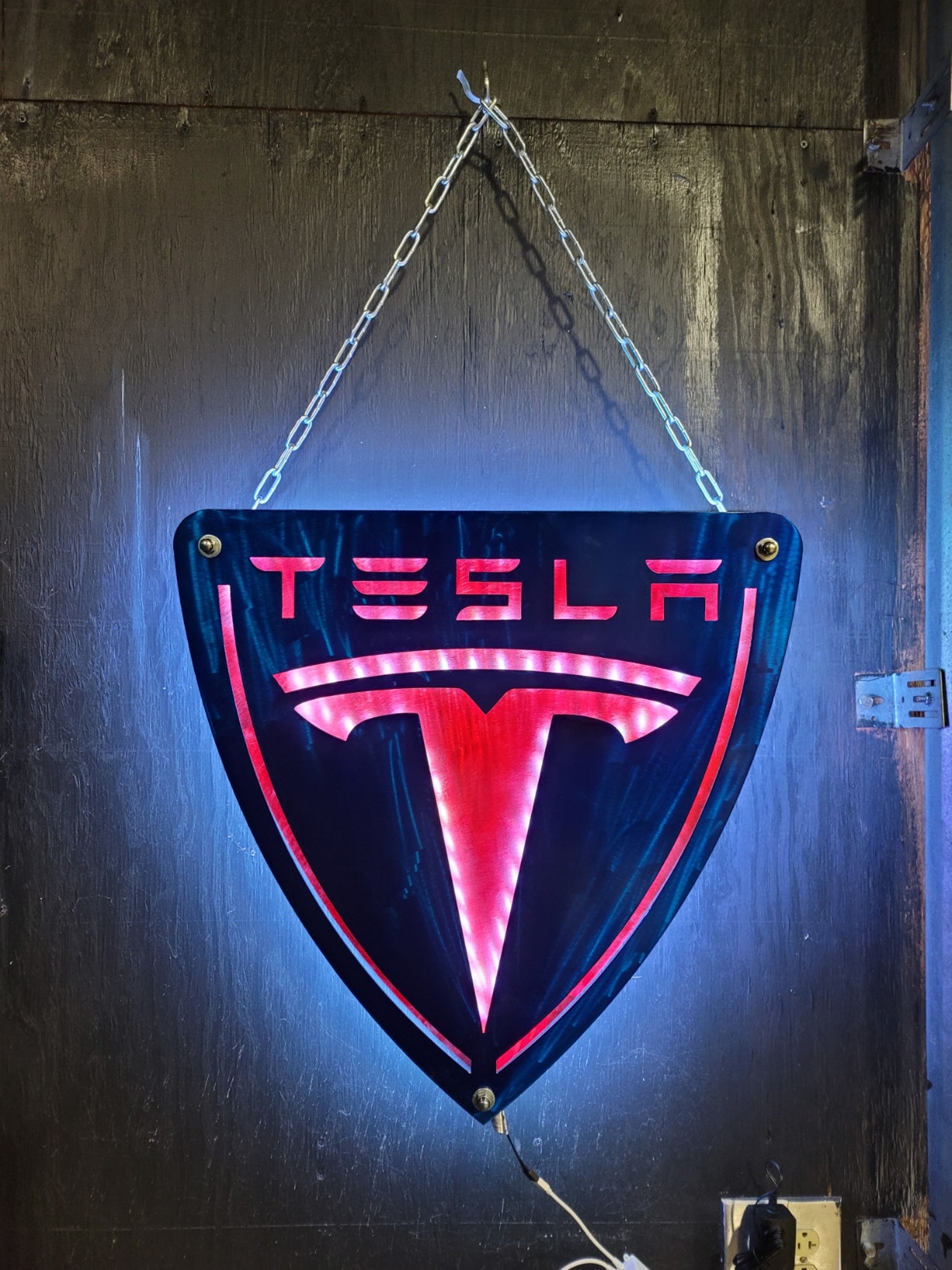 TESLA Logo Sign DXF - Etsy
