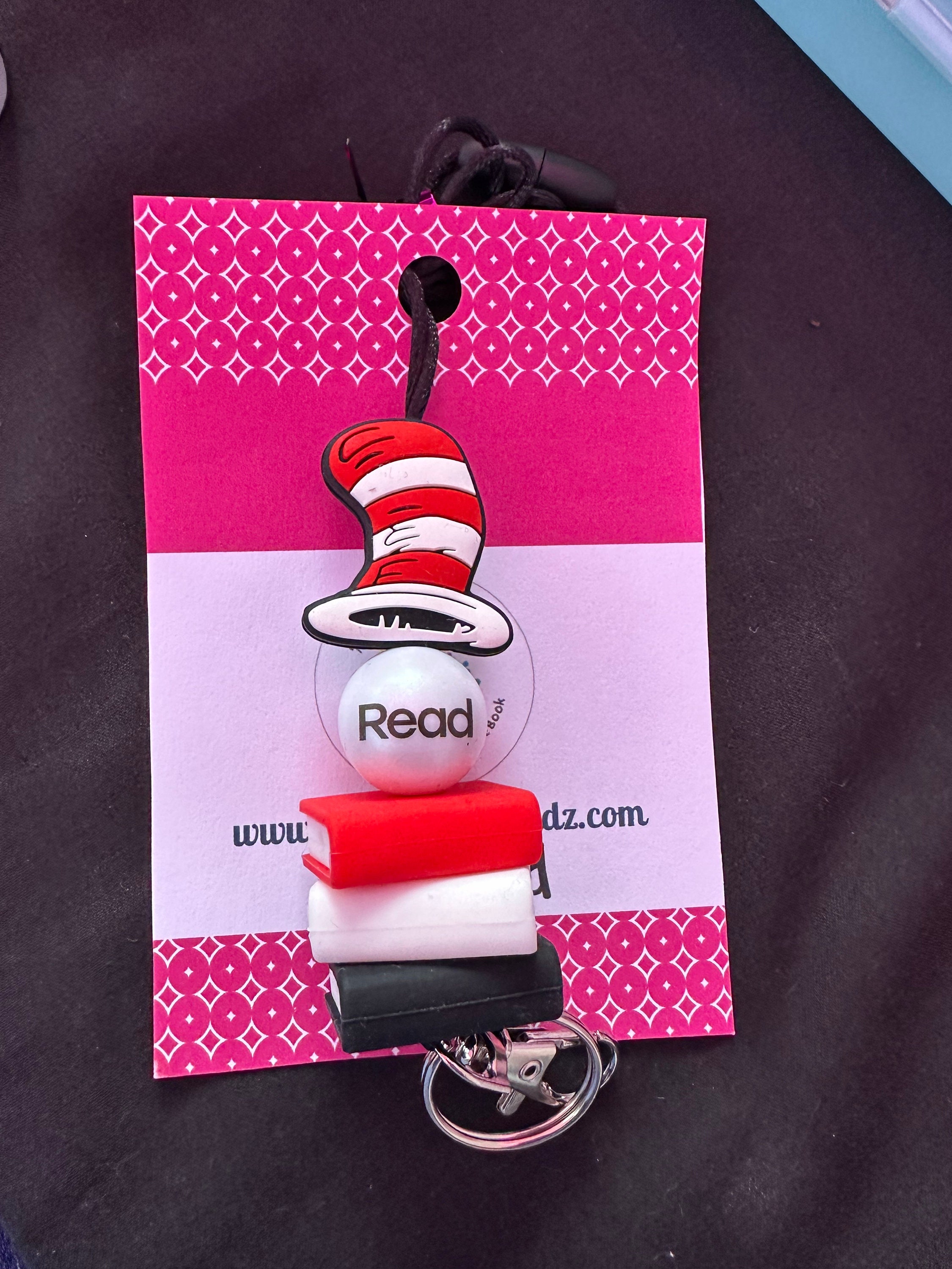 Dr. Seuss Cat in the Hat Reading Inspired Teacher Lanyard Librarian ...