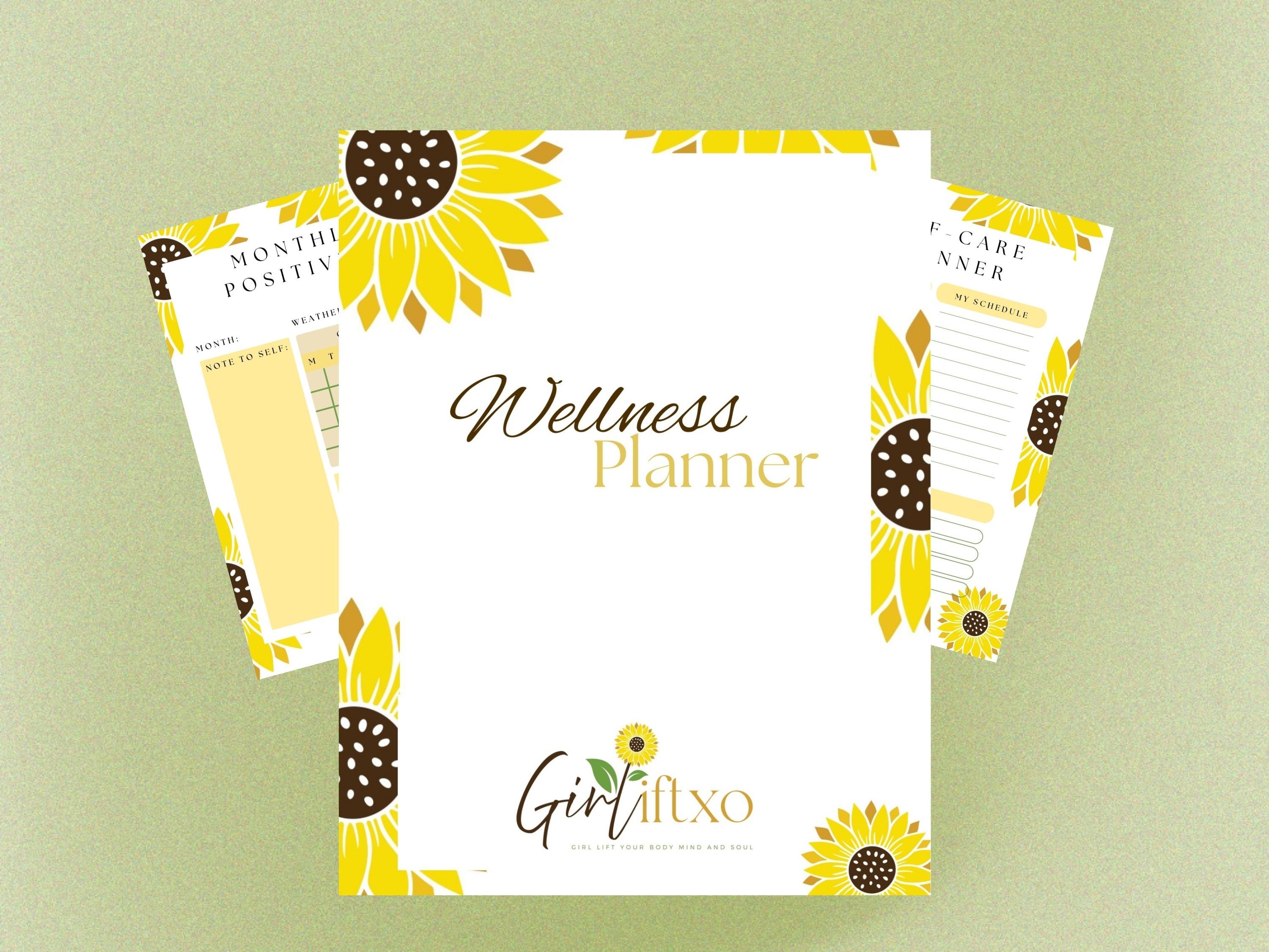 Printable Wellness Journal Wellness Planner Health and Wellness Planner ...