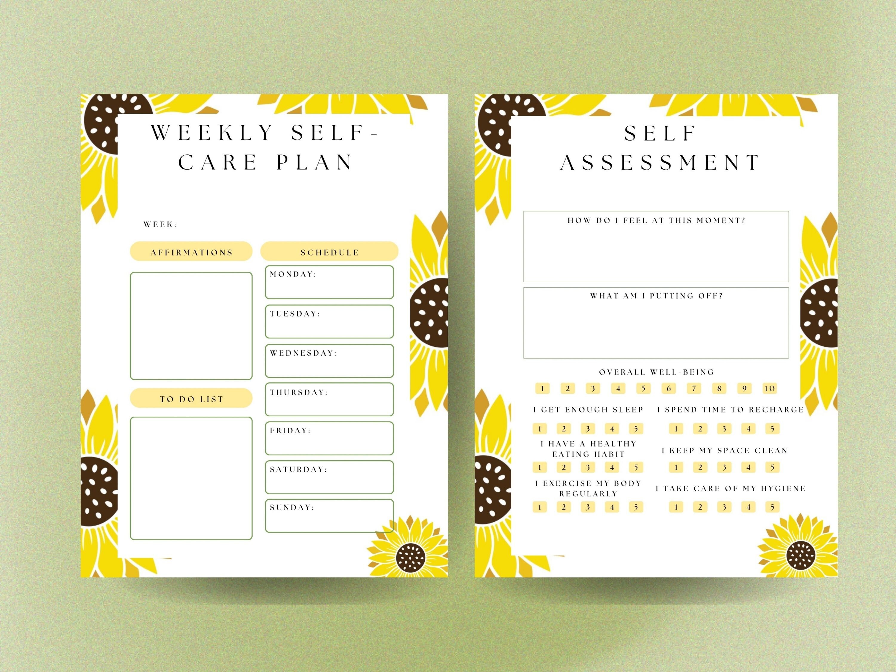 Printable Wellness Journal Wellness Planner Health and Wellness Planner ...
