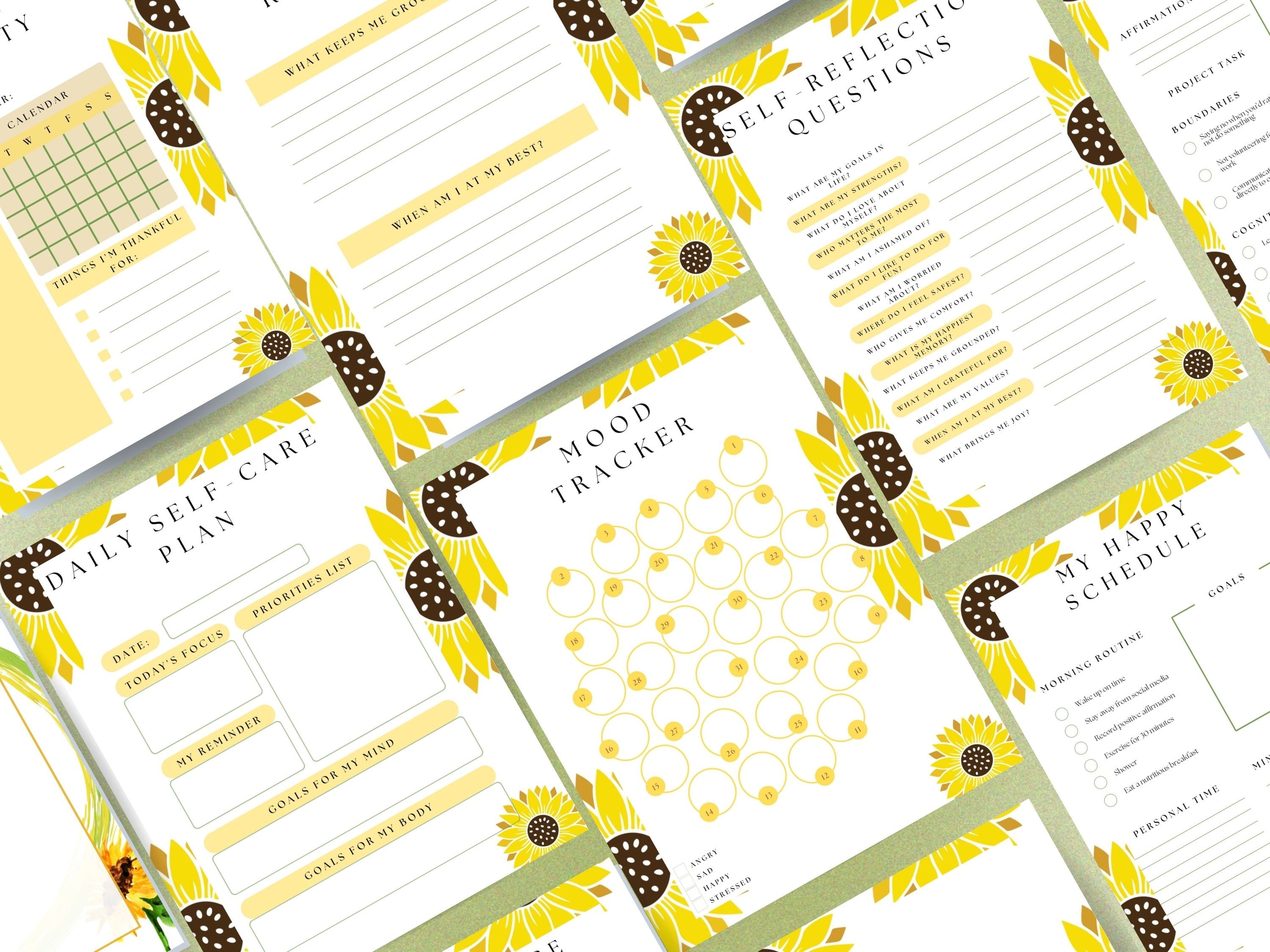 Printable Wellness Journal Wellness Planner Health and Wellness Planner ...