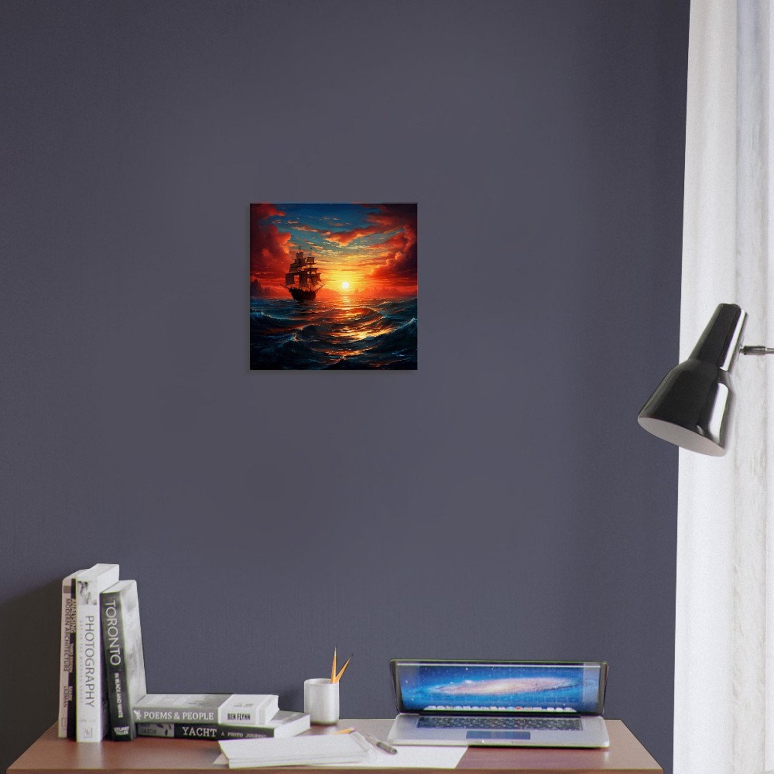 Sustainable Canvas Prints-sailing off in the Sunset- Golden Hour Hues ...