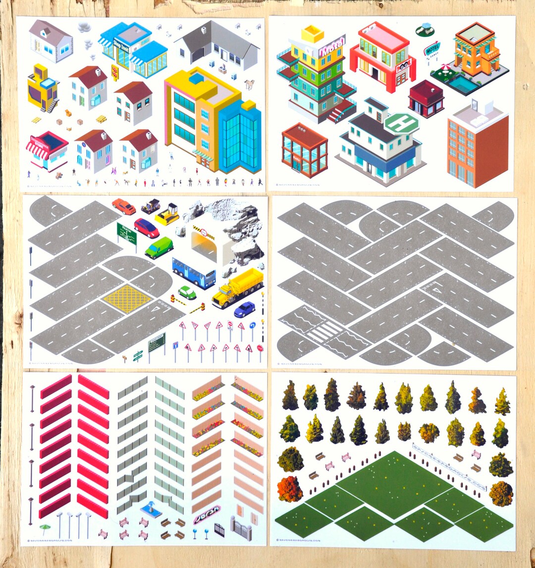 Stickertropolis. Design and Create Your Own Custom Mini Towns With ...