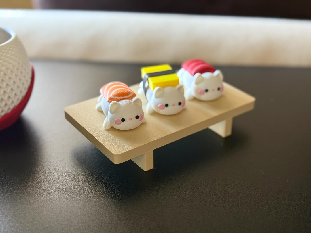 Kitten Sushi Display Set, High-quality, Super Adorable, Great as a ...