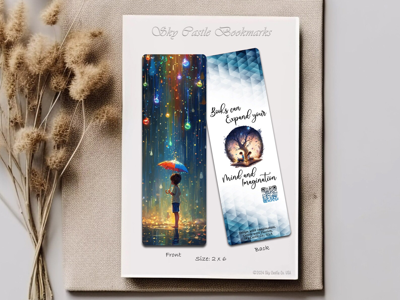 Rainbow Rain Bookmarks, Beautiful, Creative & Imaginative Raining ...