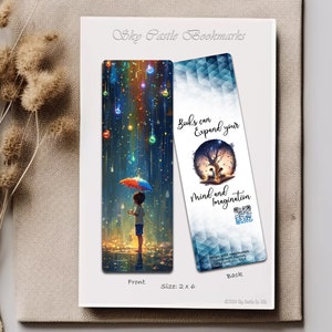 Rainbow Rain Bookmarks, Beautiful, Creative & Imaginative Raining ...