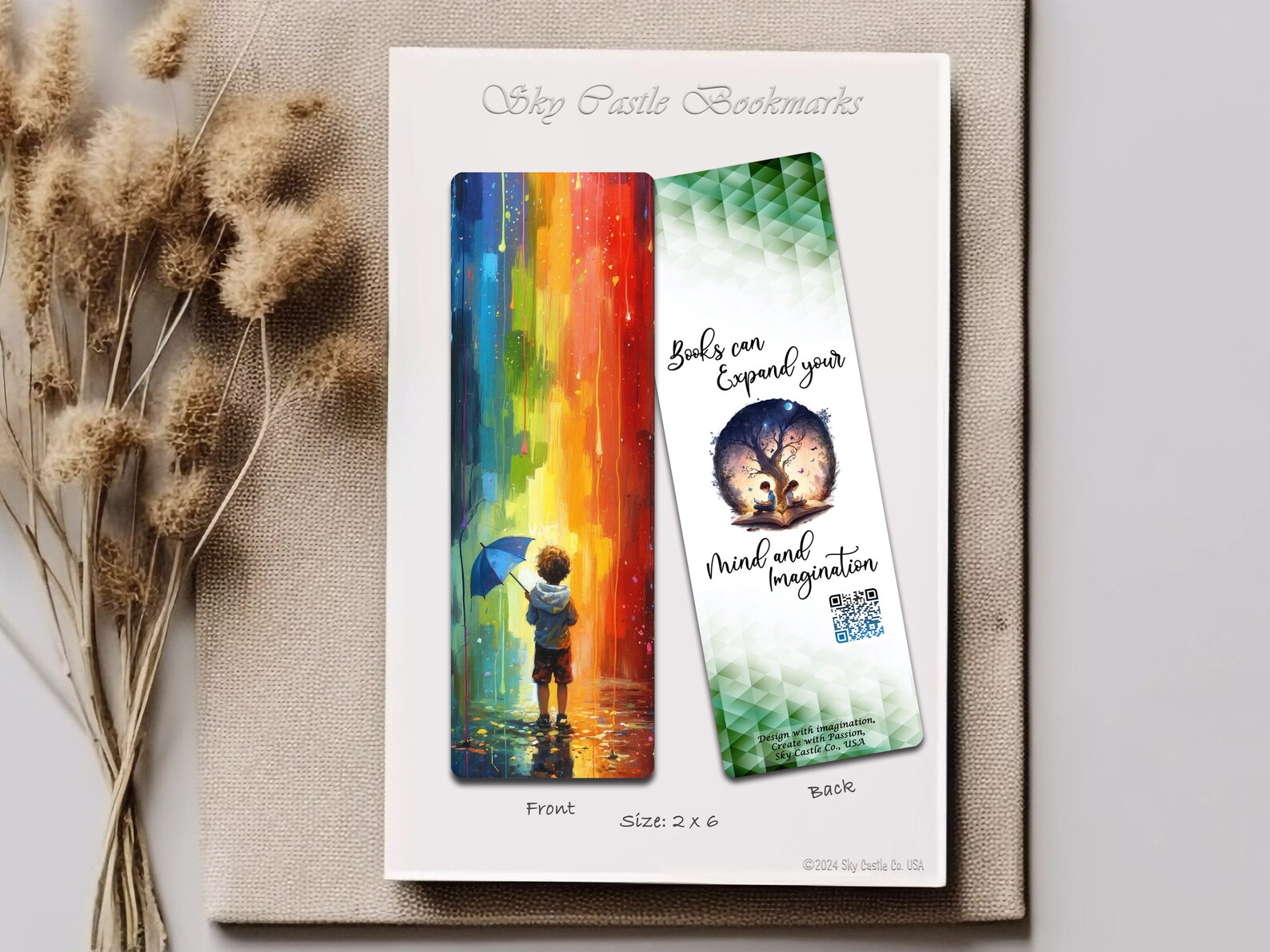 Rainbow Rain Bookmarks, Beautiful, Creative & Imaginative Raining ...