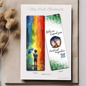 Rainbow Rain Bookmarks, Beautiful, Creative & Imaginative Raining ...