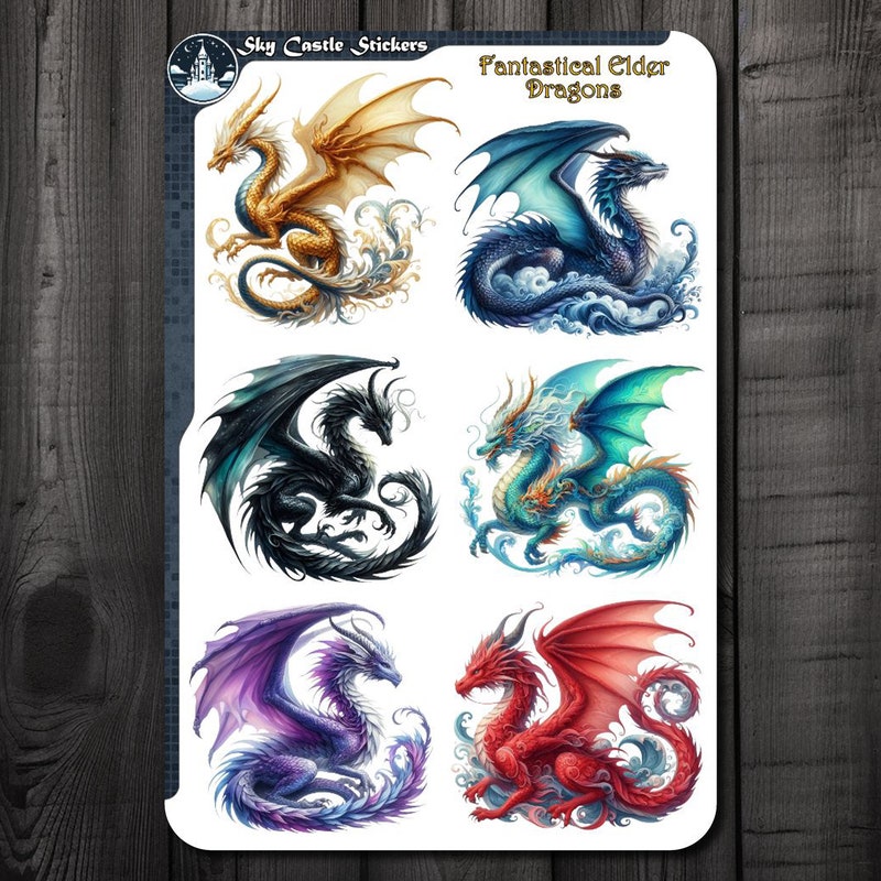 Dragon Stickers - Etsy