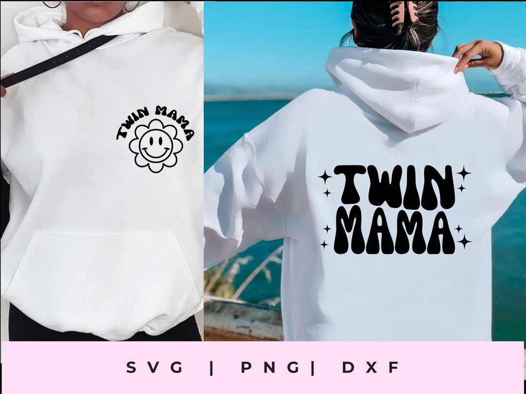 Twin Mama SVG, Twin Mom SVG, Retro Mama SVG, Mom Svg, Mama Wavy Text ...