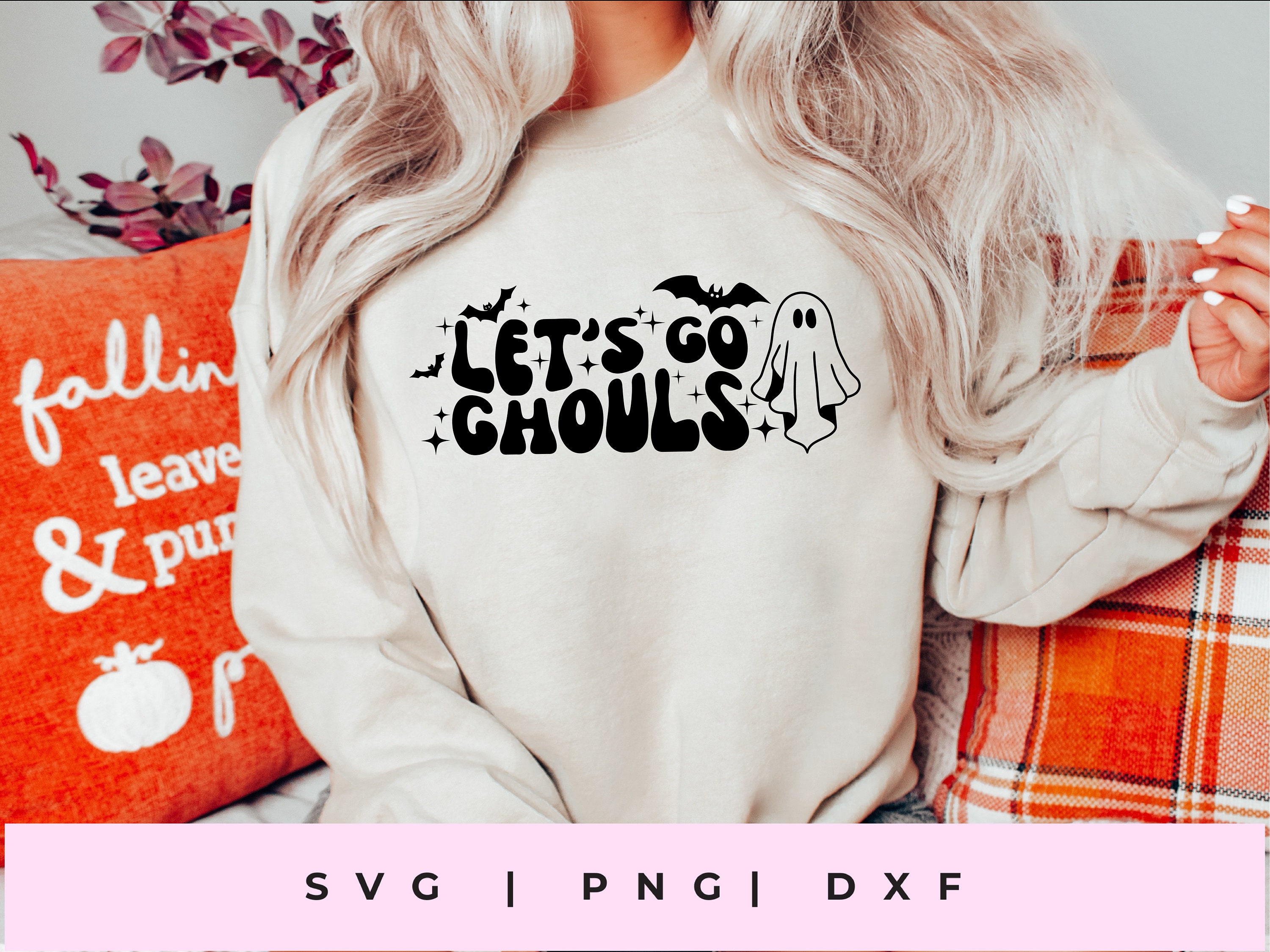 Let's Go Ghouls SVG Retro Halloween SVG Spooky Vibes SVG - Etsy