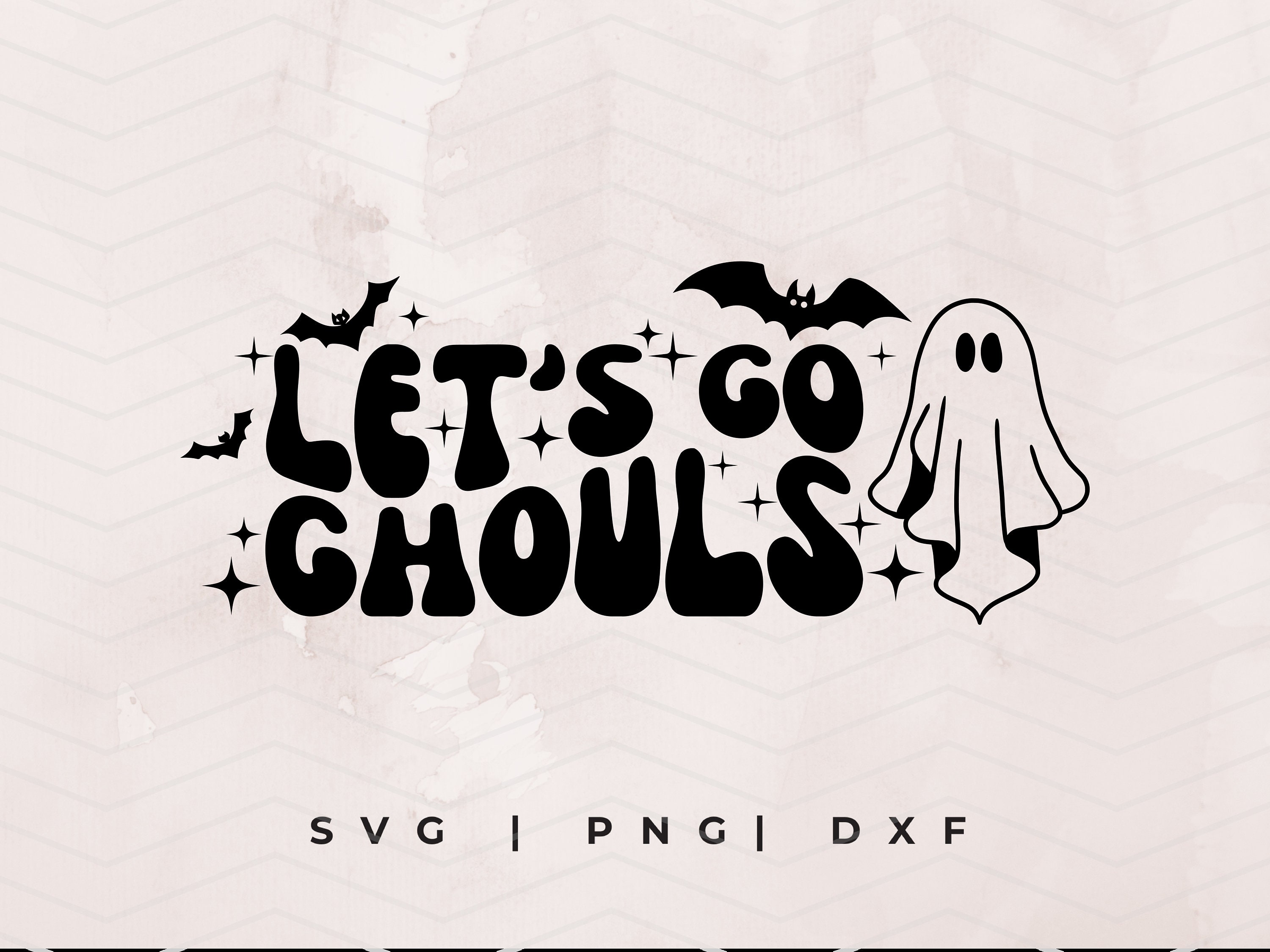 Let's Go Ghouls SVG Retro Halloween SVG Spooky Vibes SVG - Etsy