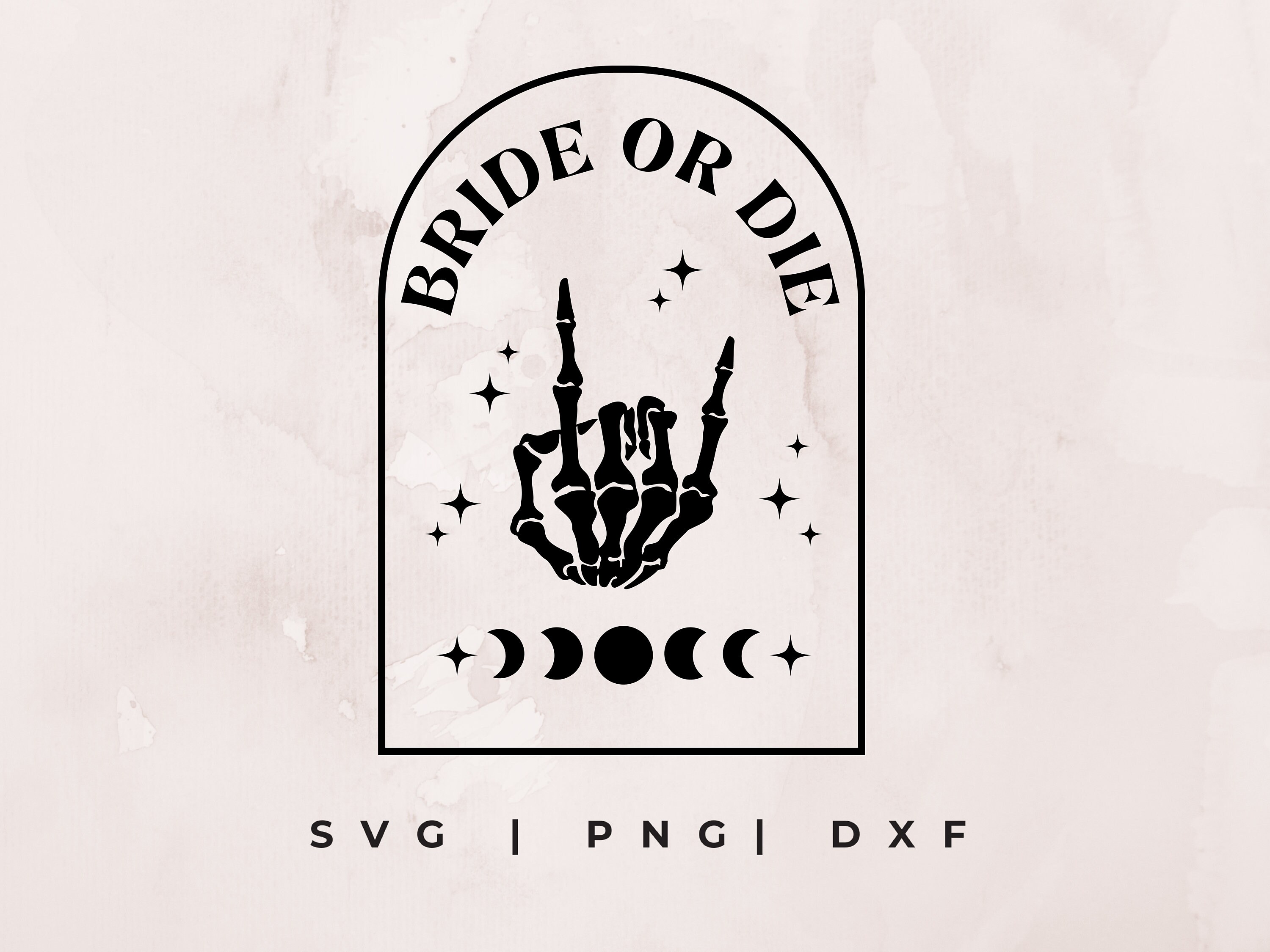 Bride or Die Bachelorette Party SVG Gothic Bridal Party - Etsy