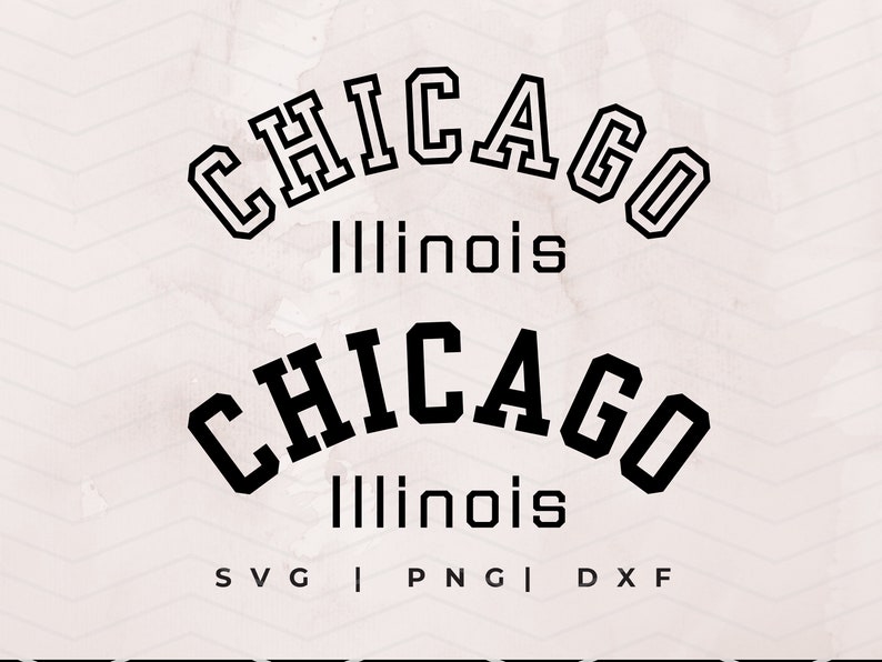 Chicago Varsity Svg, Chicago Svg, Chicago Svg, Chicago Varsity Text Svg ...