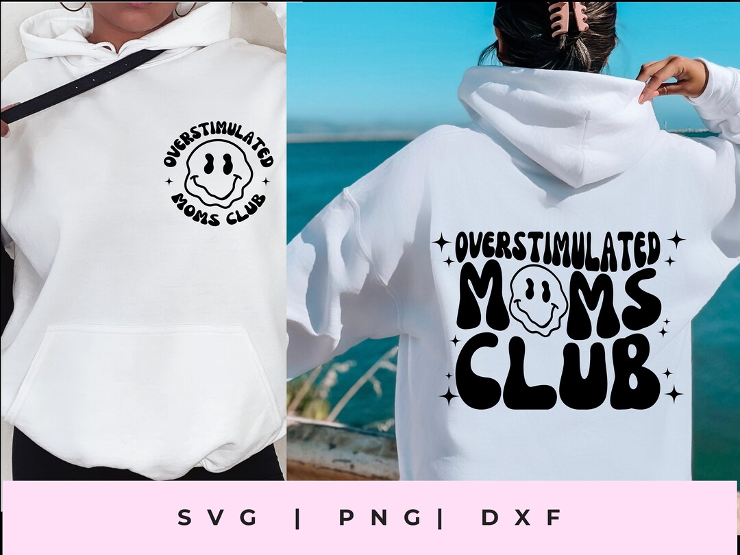 Overstimulated Moms Club SVG, Mama SVG, Retro Mama SVG, Mom Svg, Mama ...