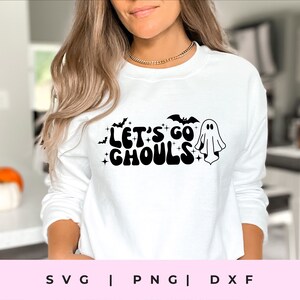 Let's Go Ghouls SVG Retro Halloween SVG Spooky Vibes SVG - Etsy
