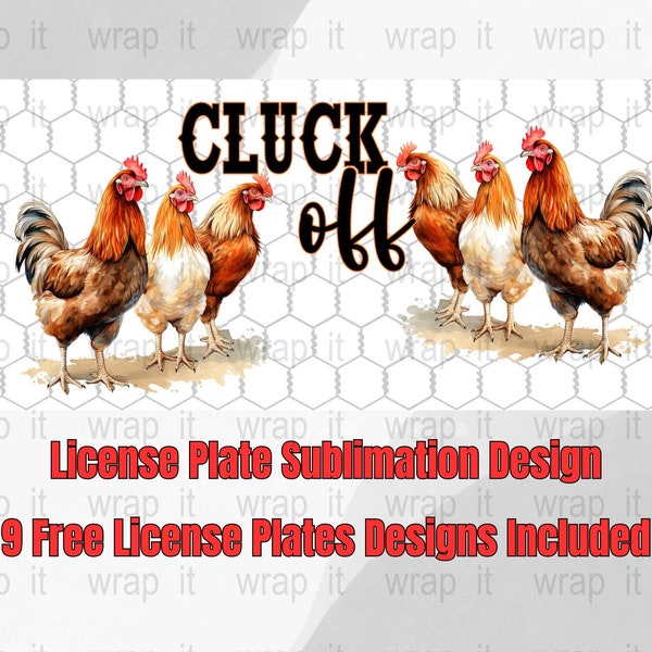 Cluck off License Plate - Etsy