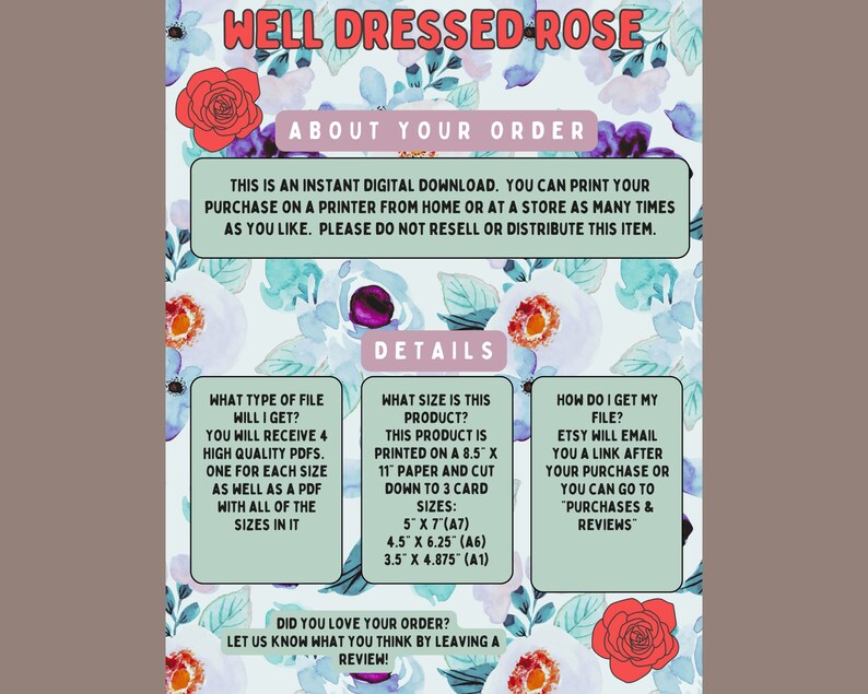 PRINTABLE Birthday Card Digital Birthday Card HBD - Etsy