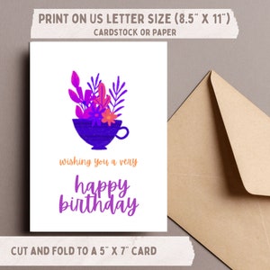 PRINTABLE Birthday Card - Digital Birthday Card - HBD - Etsy