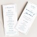 Bifold Wedding Program Template Scribble Wedding Program Scribble Wedding Timeline Template ...