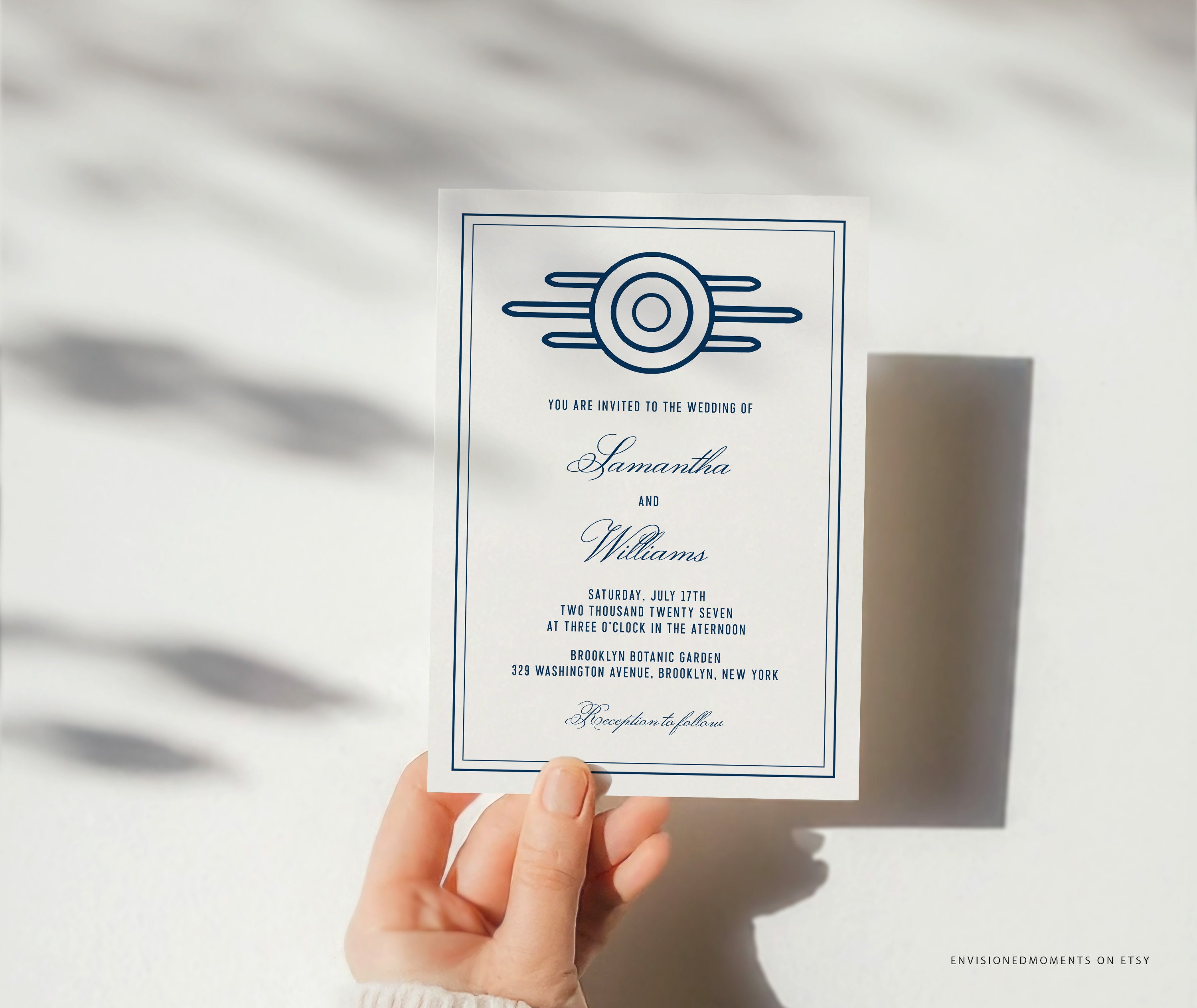 Fallout Wedding Invitation Template Vault-tec Dwellers Wedding Invite ...