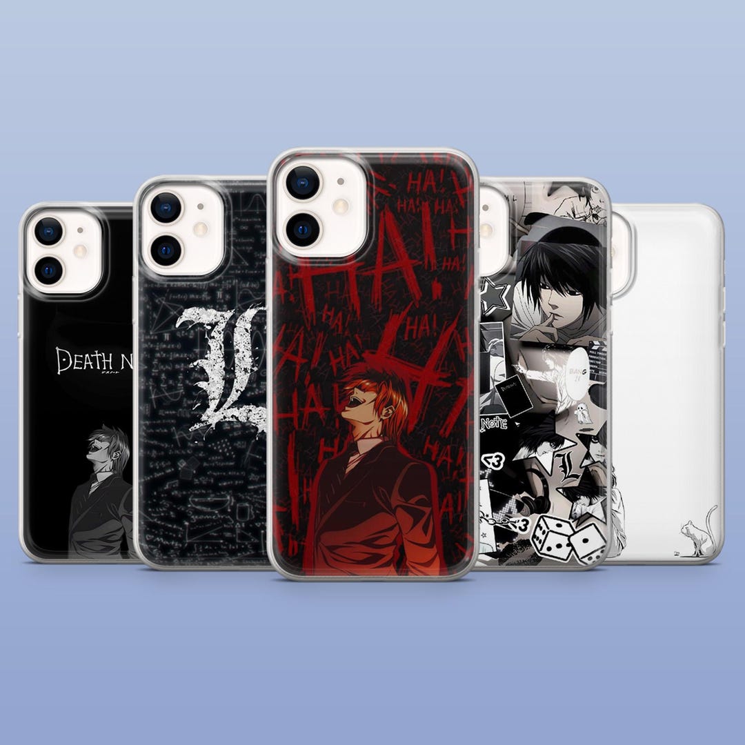 Death Note Phone Case Kira Anime Light Yagami Cover for iPhone 16 Pro ...