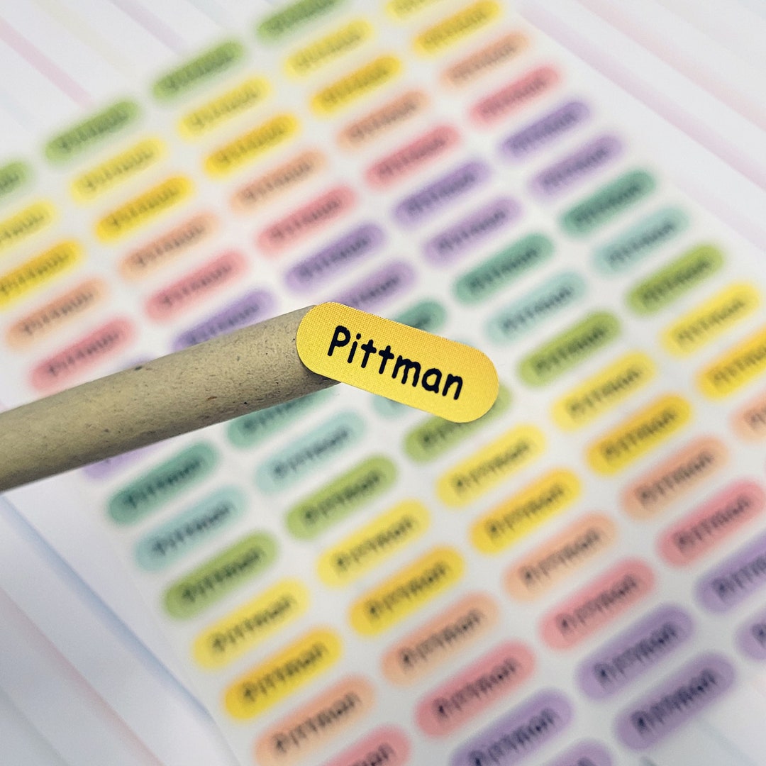 Personalized Kids Name Labels, Extra Small Size Sticker for Daycare ...