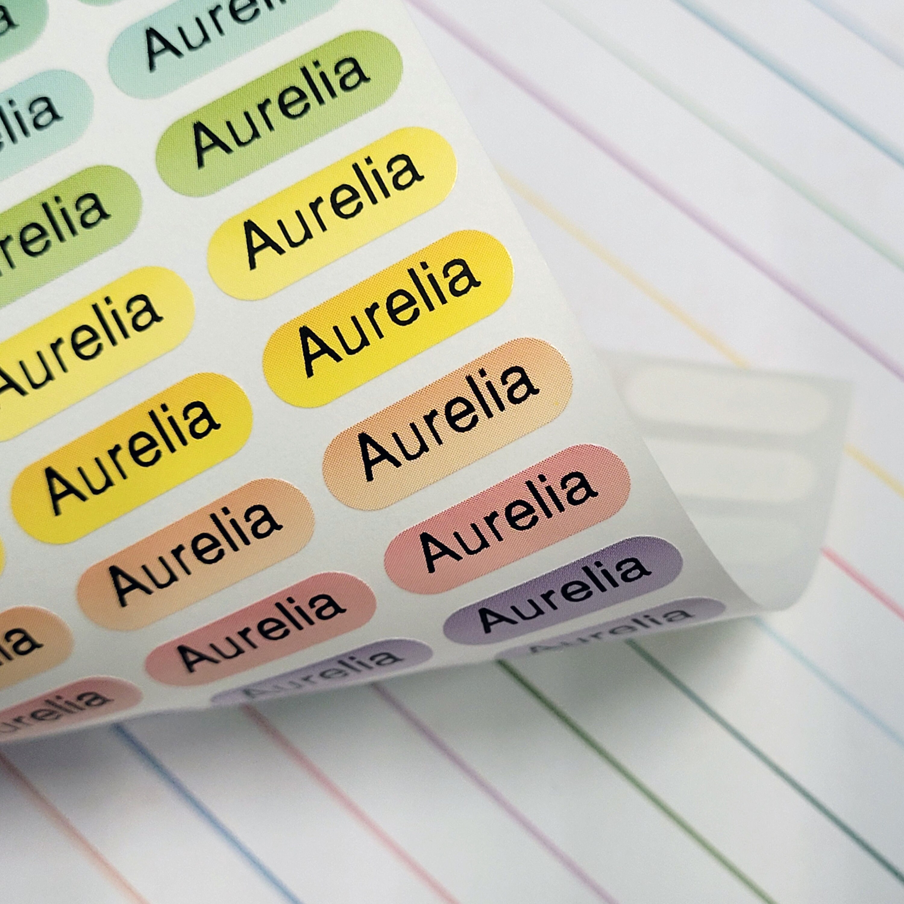 Personalized Kids Name Labels, Extra Small Size Sticker for Daycare ...