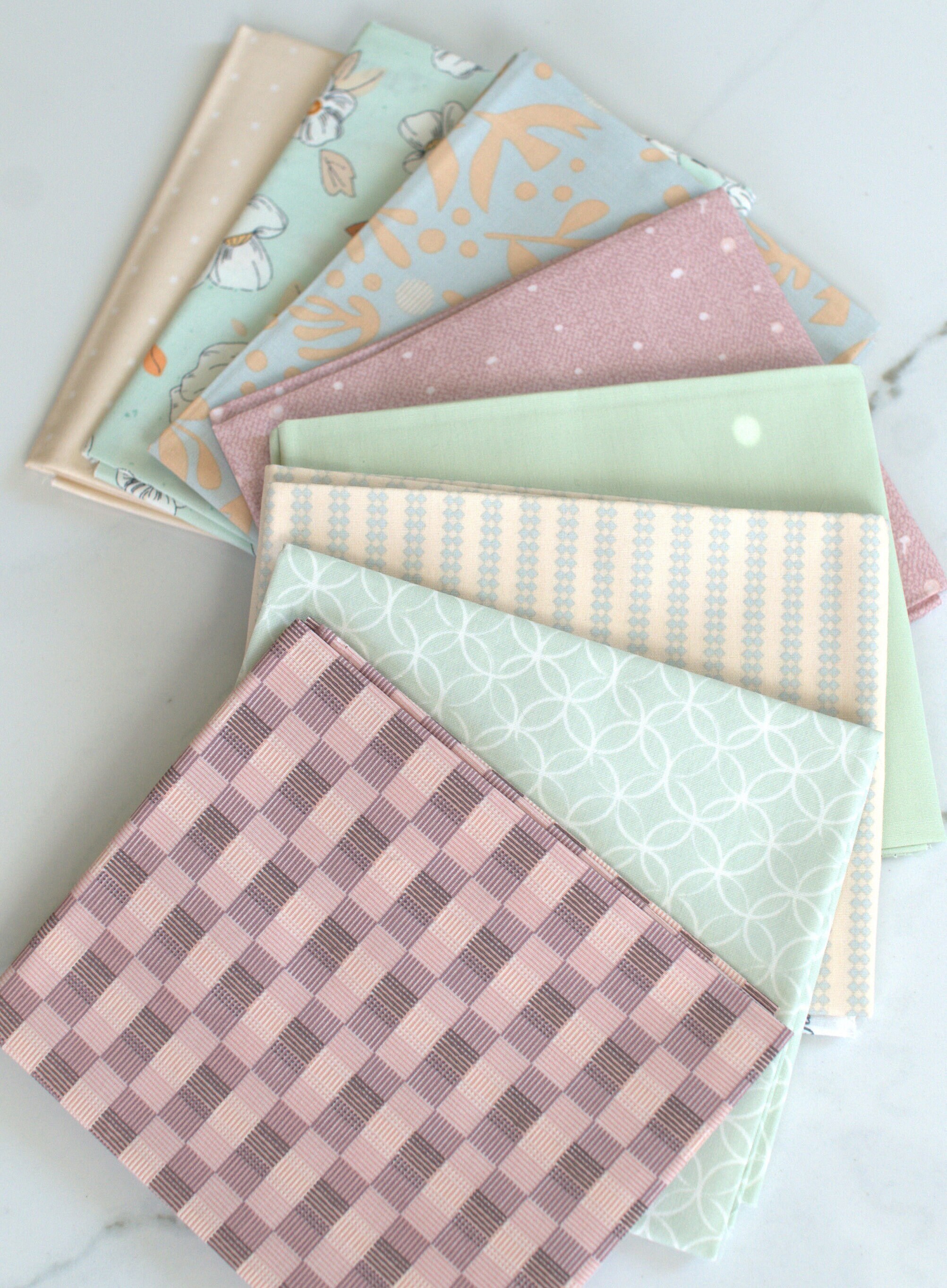 Curated Fat Quarter Bundle 15 Fat Quarters Carefully Hand Picked Fabrics Quilting Bundle Art ...