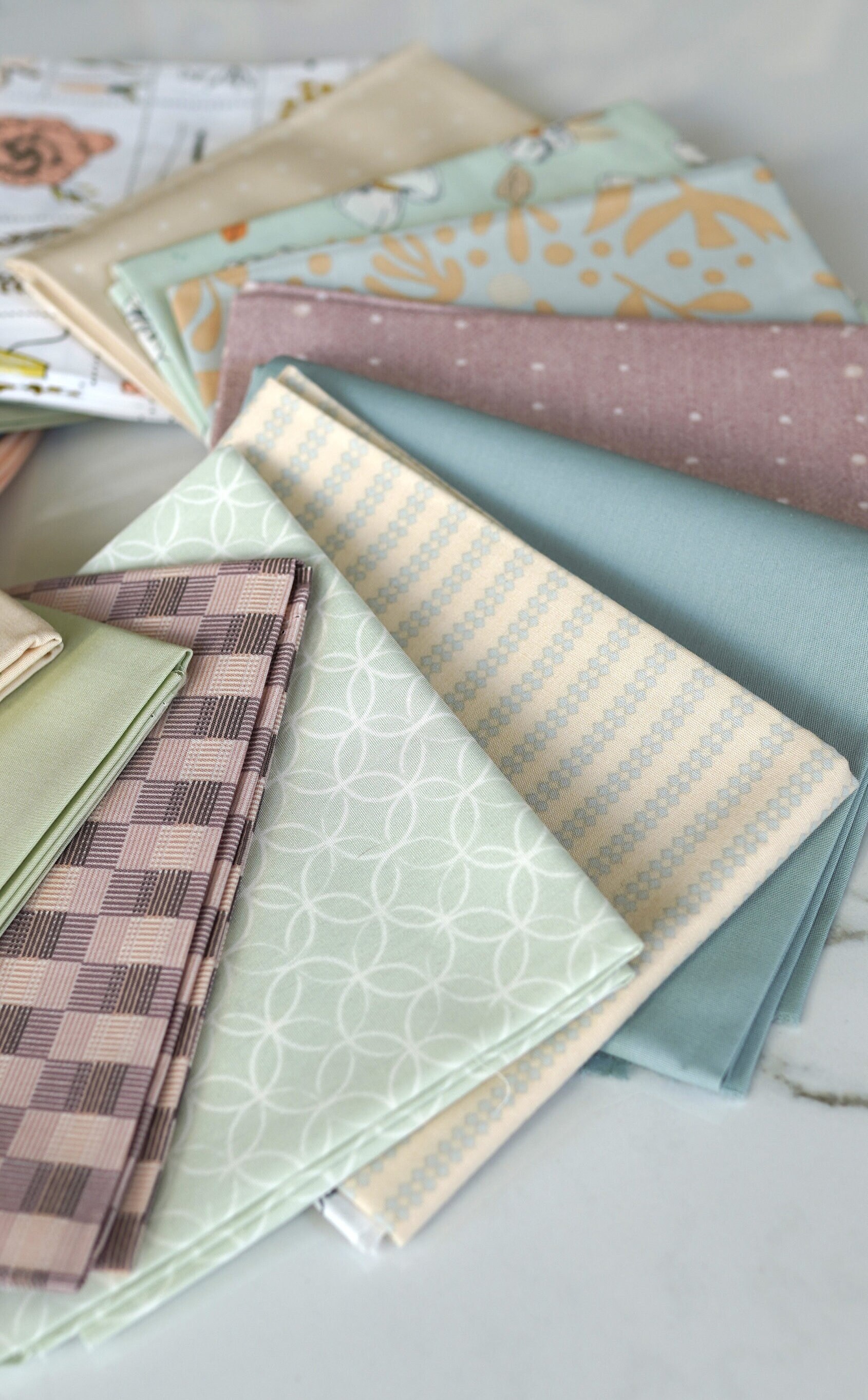 Curated Fat Quarter Bundle 15 Fat Quarters Carefully Hand Picked Fabrics Quilting Bundle Art ...