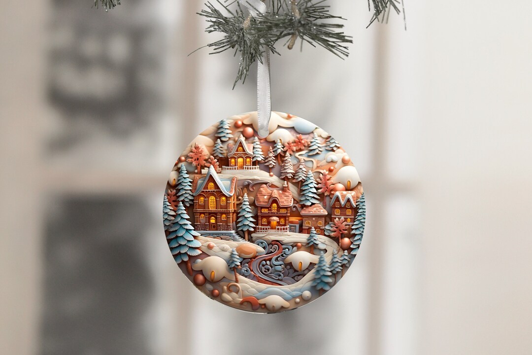 3D Christmas Ornaments PNG Digital Downloads, Christmas Sublimation ...