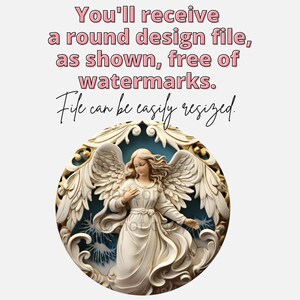 3D Angel Ornament PNG for Name Memorial Christmas Ornament PNG for ...