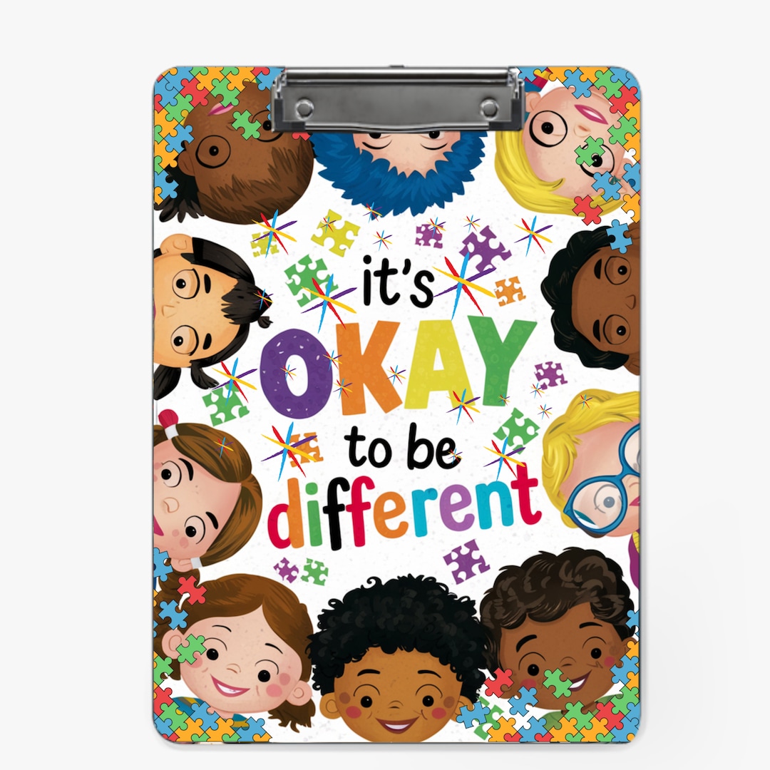 It's Ok to Be Different Clipboard Sublimation Design PNG Digital ...
