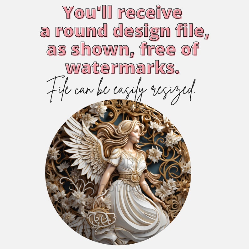3d Angel Coasters PNG Sublimation Design Round Coaster Clipart - Etsy