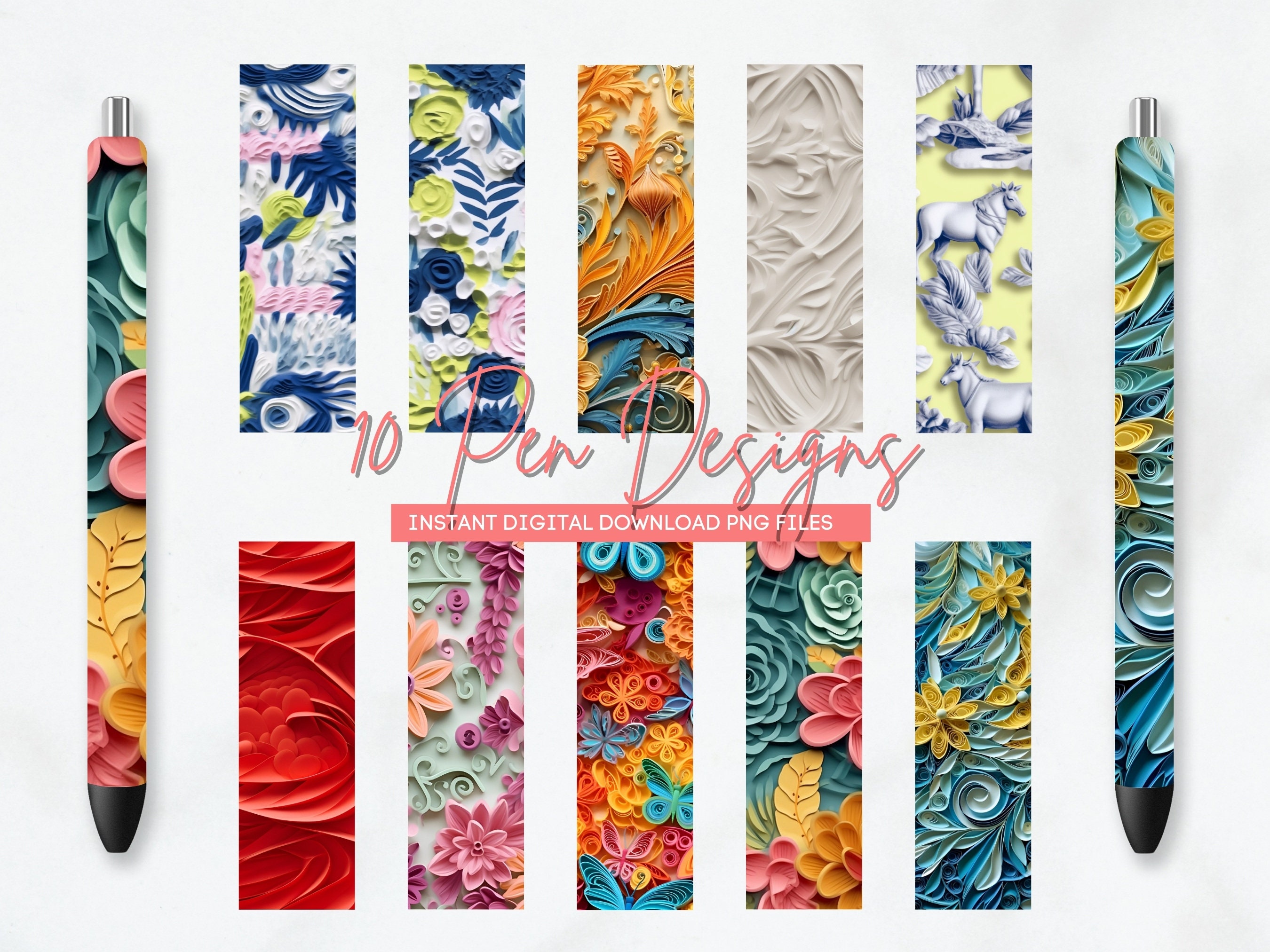 Sublimation Pen Wrap Bundles Sublimation Pens Templates - Etsy