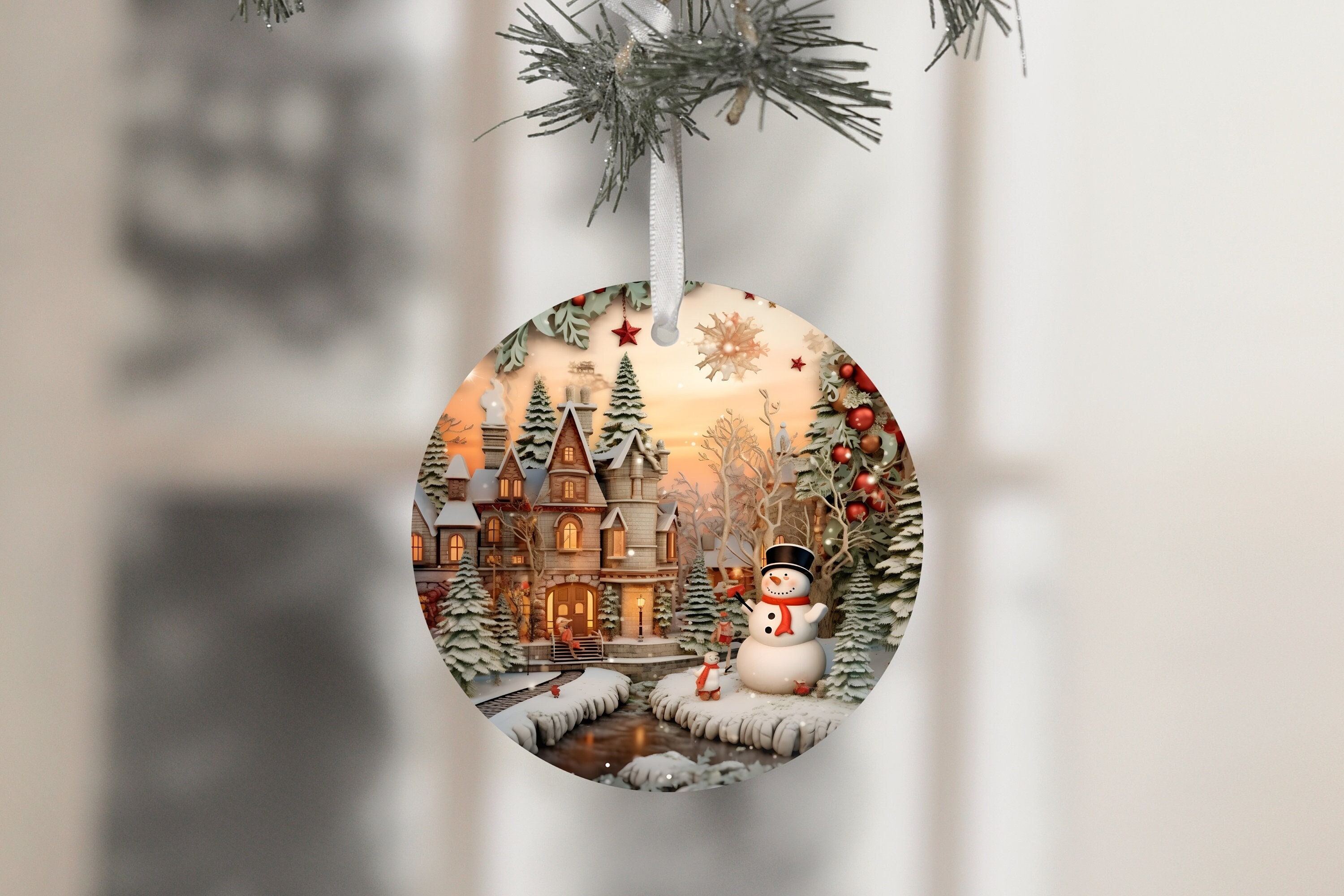 3D Christmas Sublimation Designs Download Sublimation Decoration ...