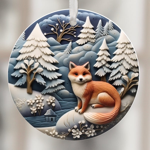 Fox Ornament - Etsy