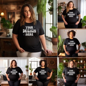 Plus Size Model Mockup Bundle, Inclusive Mockup Bundle, Bella Canvas ...