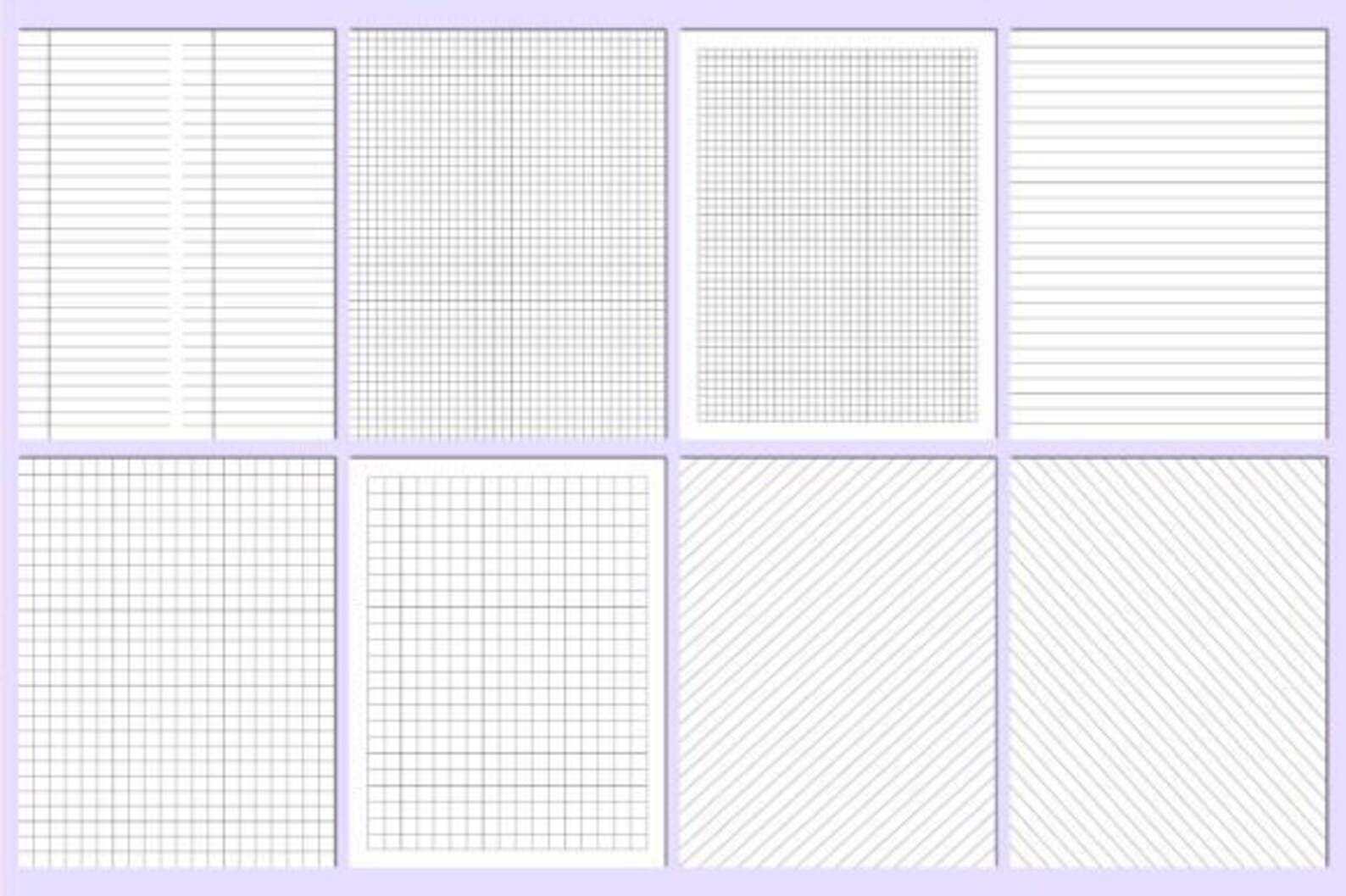 Mega Notebook Paper Bundle Pack Canva, School Work Business ...