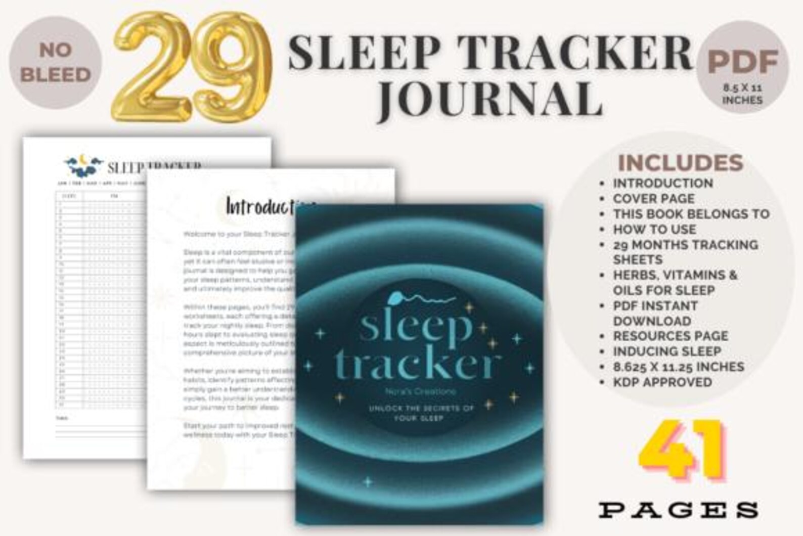 Sleep Tracker, A5 Journal Page Printable, Daily Sleep Habit Tracker ...