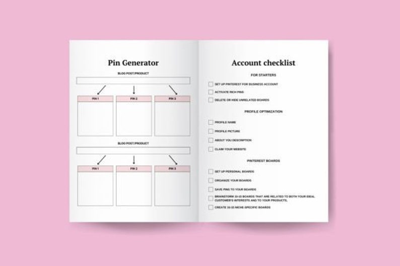 Editable 2024 Pinterest Planner Canva - Etsy