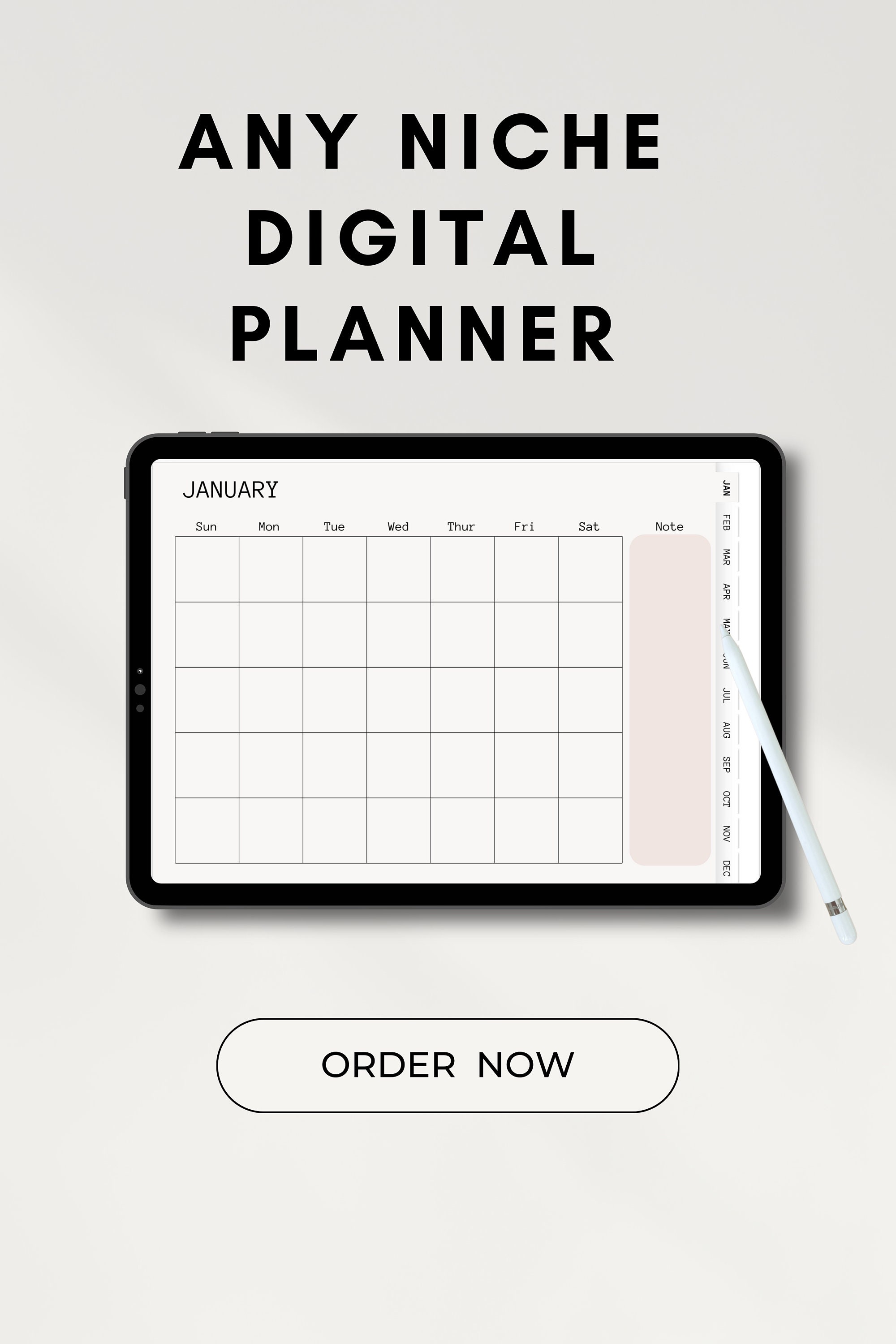 Custom Made Digital Planner, Undated Planner, Personalized Digital ...