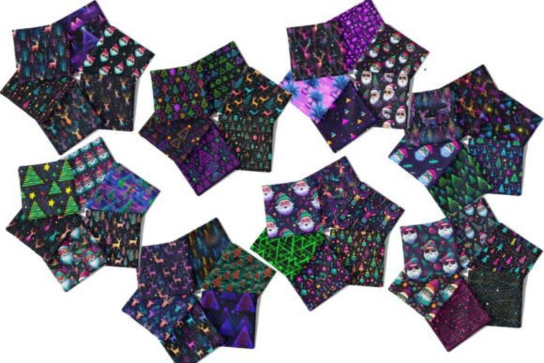 Neon Christmas Seamless Patterns, Seamless Pattern Glowing, High ...