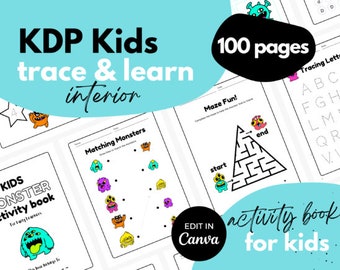 Sea Animals Tracing and Coloring Activity Pages for Kids Printable ...