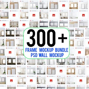 300frame-mockup-bundle-psd-wall-mockup Collection, Digital Downloads ...